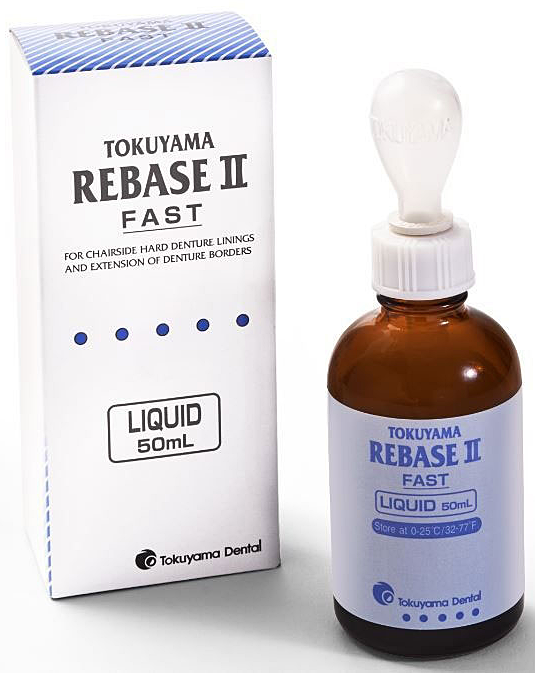Tokuyama Rebase II. Fast. Light Pink. Væske - Rebasering af proteser ...